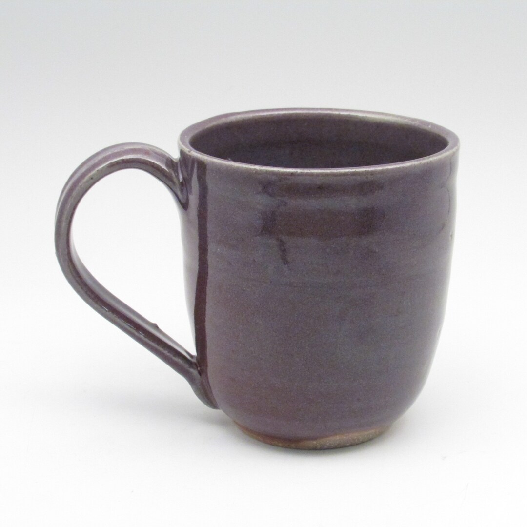 Mug 12 Ounce, Hand Crafted Mug, Purple Stoneware Mug, Handmade Ceramic ...