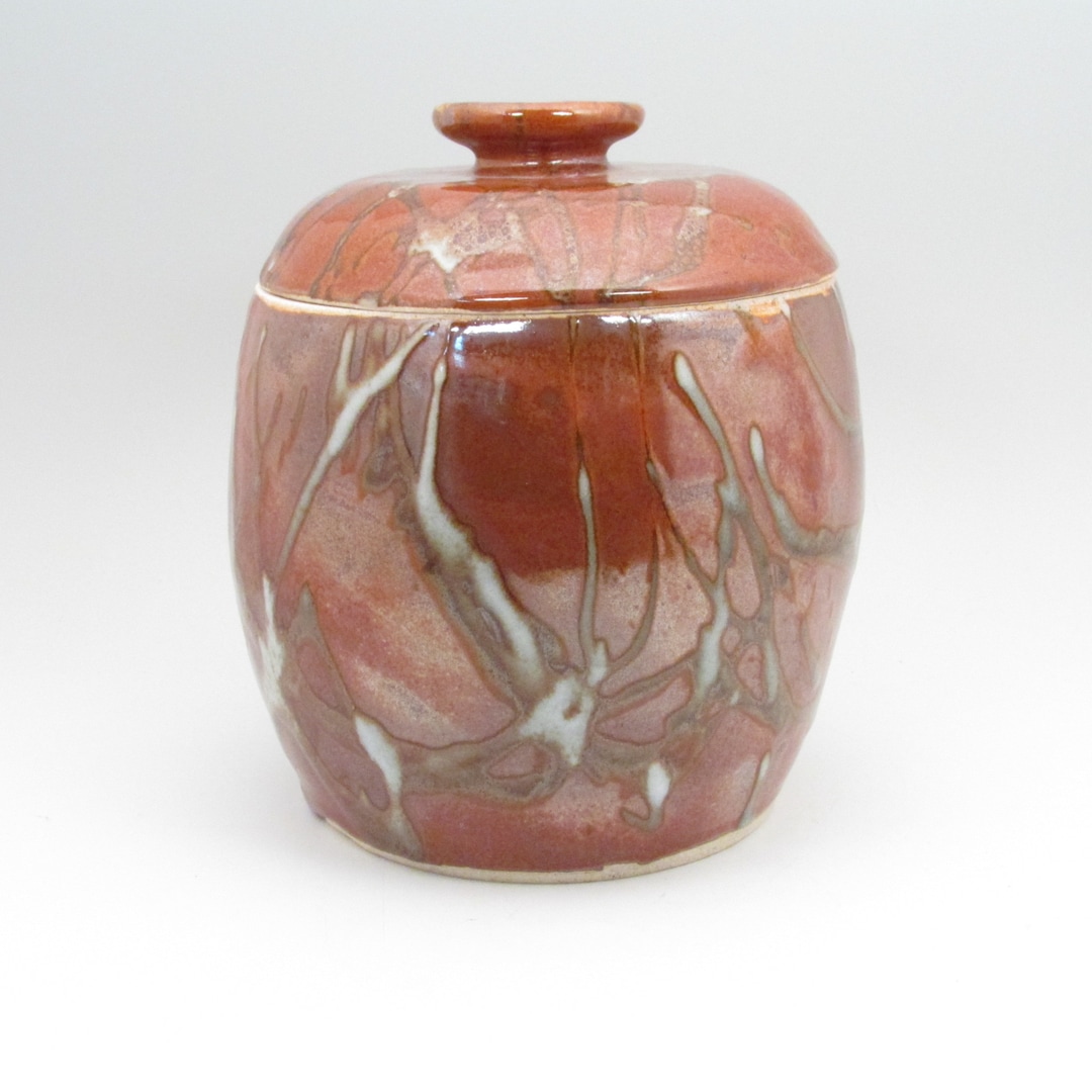 Kitchen Canister, Pottery Storage Jar, Flour Canister, Wheel Thrown Jar ...