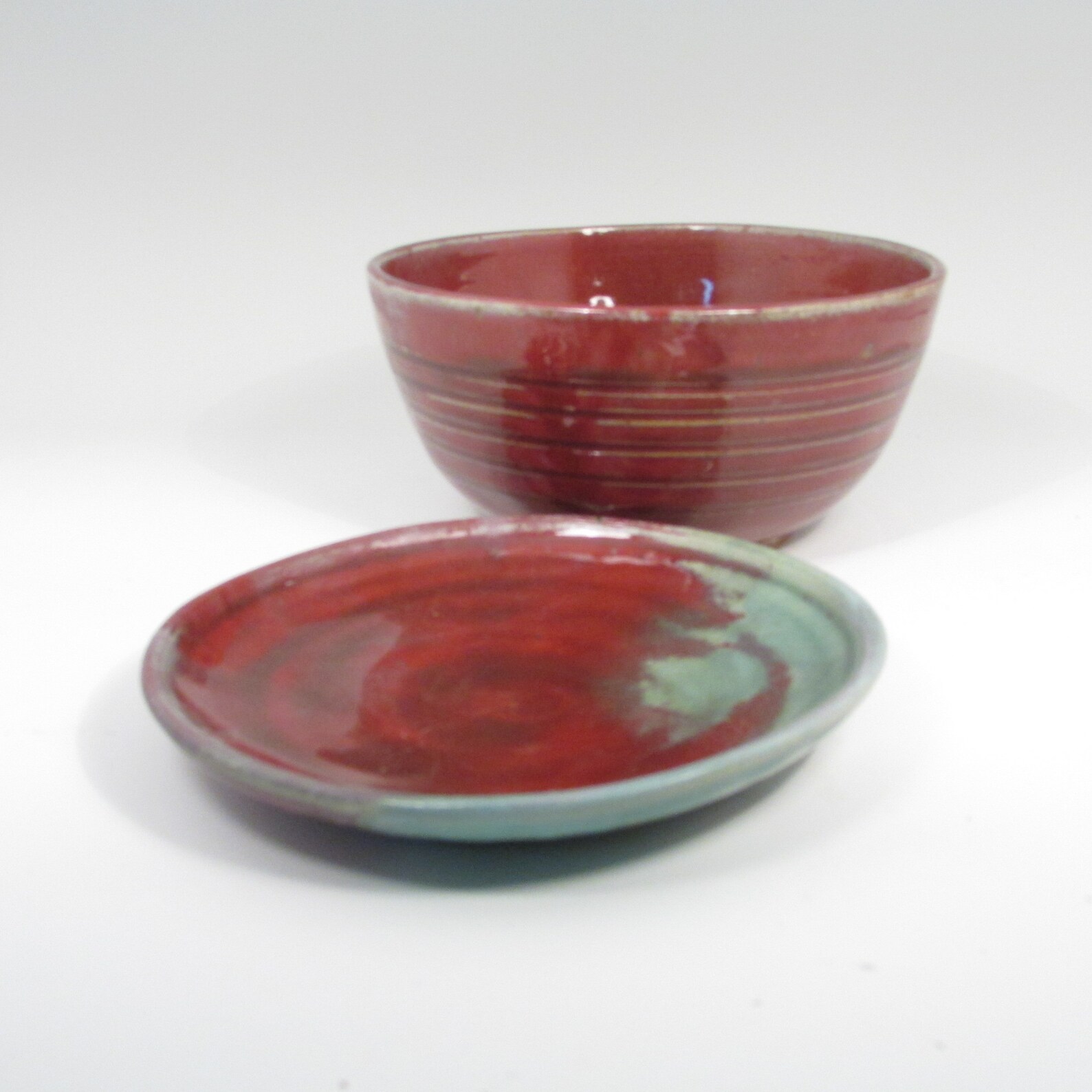 Ceramic Berry Bowl, Colander and Saucer, Strainer and Saucer, Fruit ...