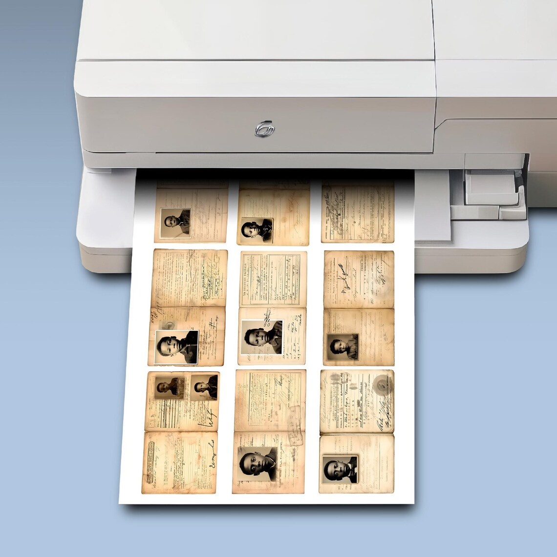 Vintage ID Cards Junk Journal Ephemera - Set 1 (25 Designs) Faith ID ...