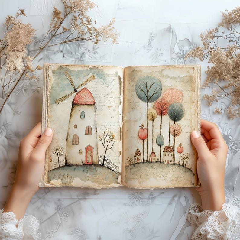 Farming Junk Journal Pages, Printable Farm Set, Vintage Farmhouse ...