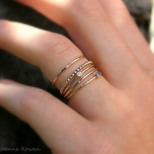 Stackable Ring Set - Etsy Canada