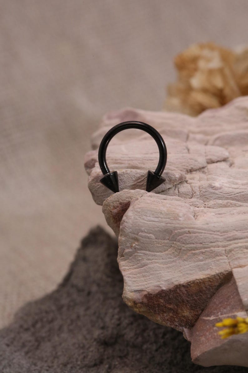 Horseshoe Septum Nose Ring 16G Septum Ring Internally Threaded Daith ...