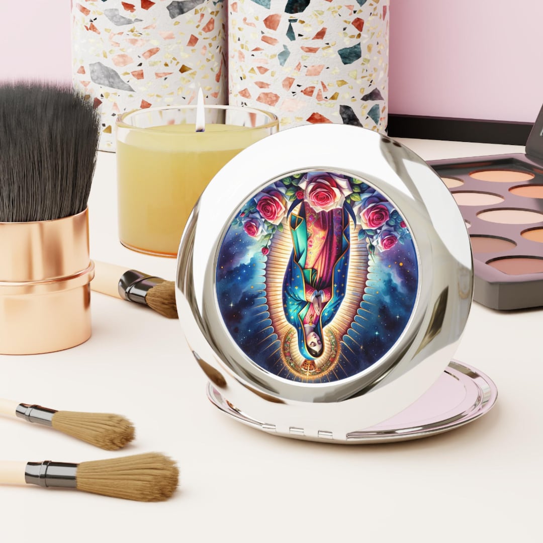 Virgin Mary Our Lady of Guadalupe Compact Mirror, Religious Catholic ...