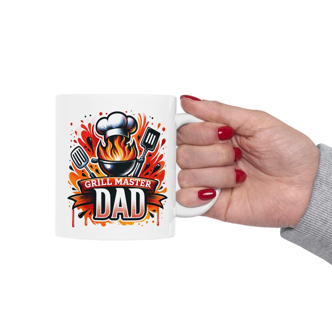 Grill Master Dad Ceramic Mug: BBQ Enthusiast Gift - Etsy