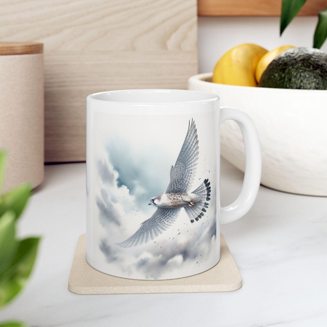 Peregrine Falcon Mug: Bird Lover Ceramic Coffee Cup - Etsy