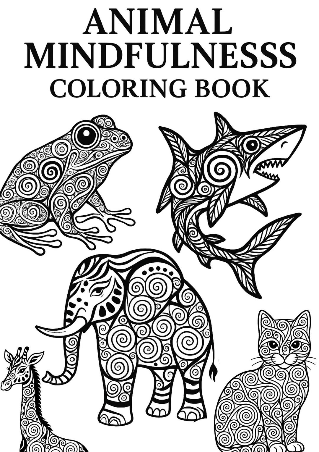 30 Page Animal Mindfulness Coloring Book • Printable PDF • Paisley ...