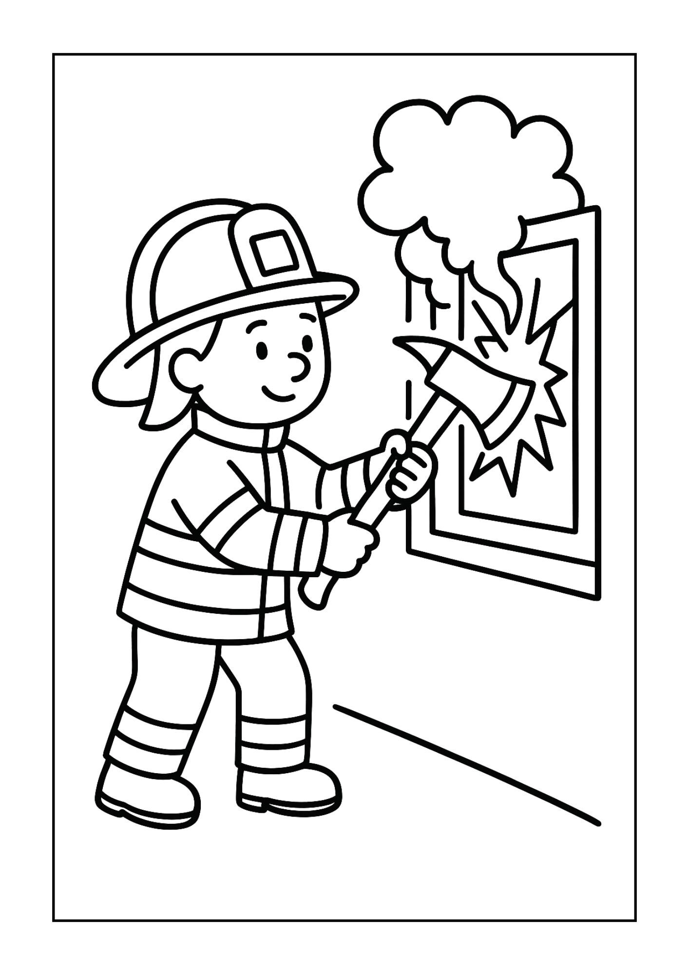 Firemen Heroes Coloring Book | 27 Printable Firefighter & Fire Truck ...