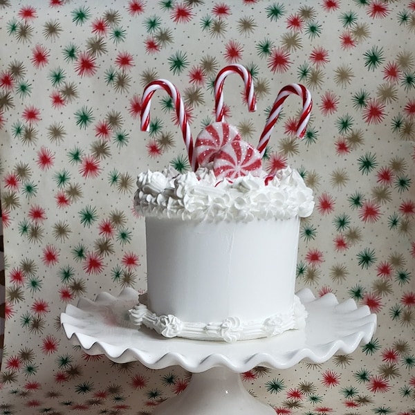 Fake Christmas Cake - Etsy