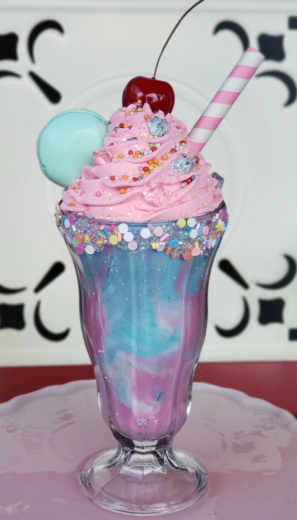 Fake Milkshake With Macaron. Birthday Party Decor Photo Prop. | Etsy