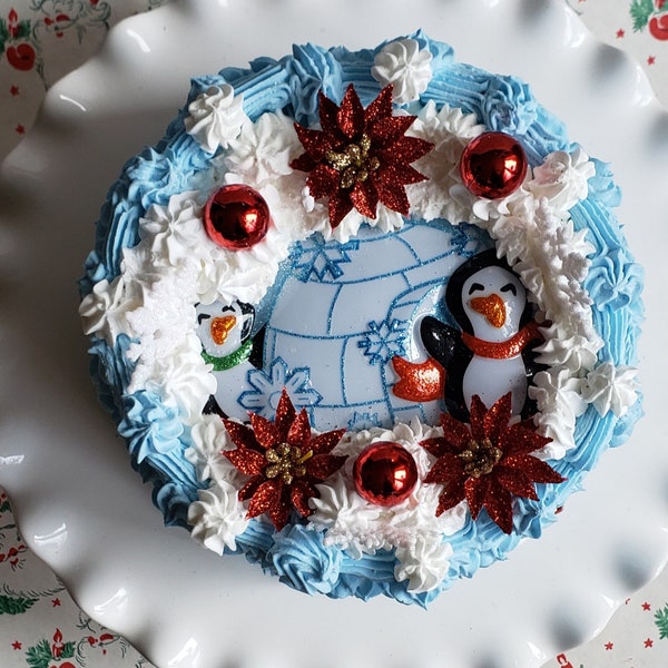 Fake Christmas Cake - Etsy