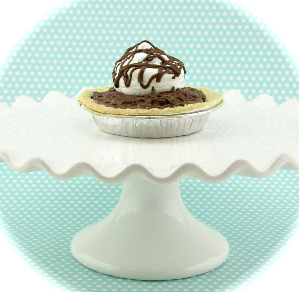 Fake Chocolate Pie. 1 Mini Pie. Retro Cookbook Pie Collection. - Etsy