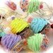 Candy Land Cupcake Lights String of Lights 10 Mini Cupcakes W/candy Fab ...