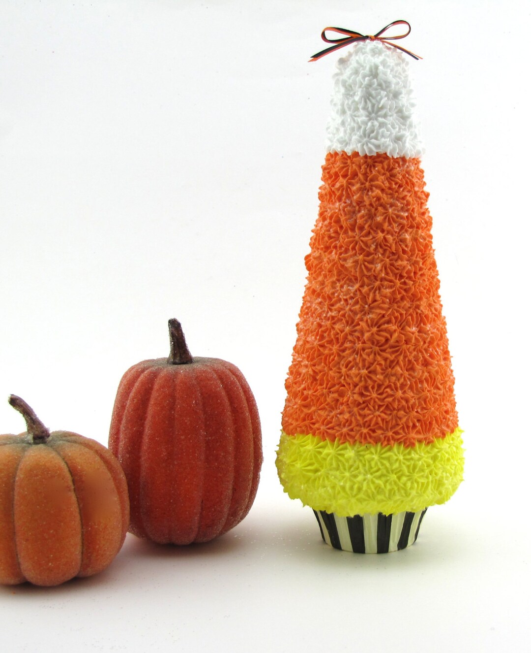 Candy Corn Tree, Halloween Candy Decor, Autumn Home Decor, Fake Cupcake ...