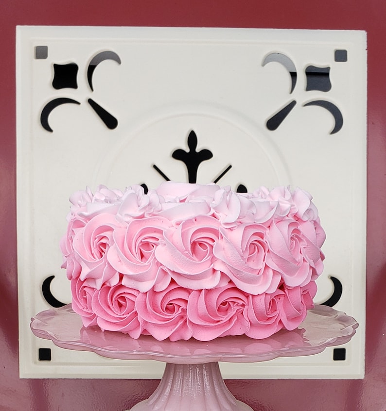 Fake Pink Rosette Ombre Cake. Smash Cake Prop Birthday Decor. | Etsy