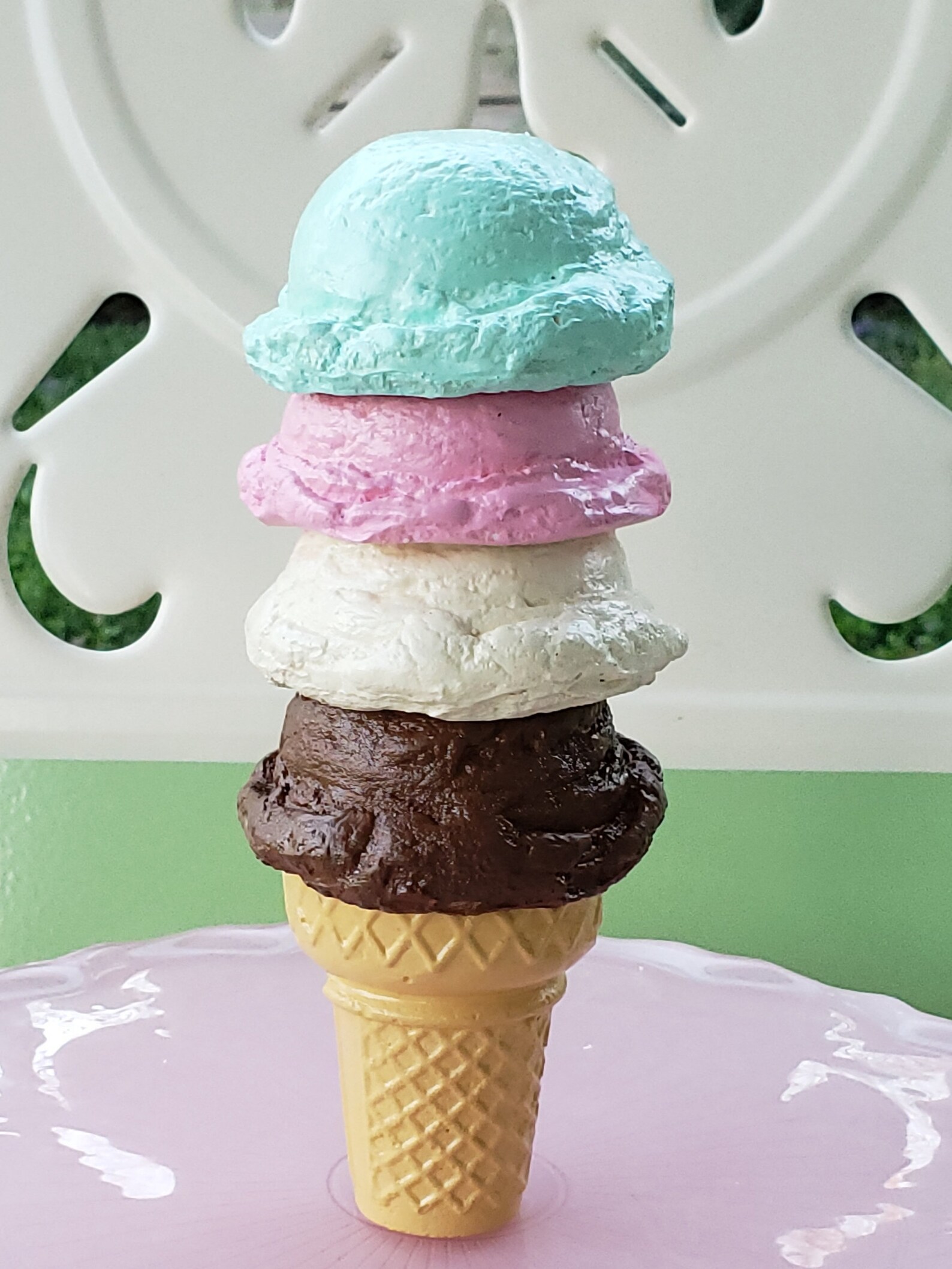 Fake Ice Cream Cone. Choice of Flavor Cone and Number of - Etsy