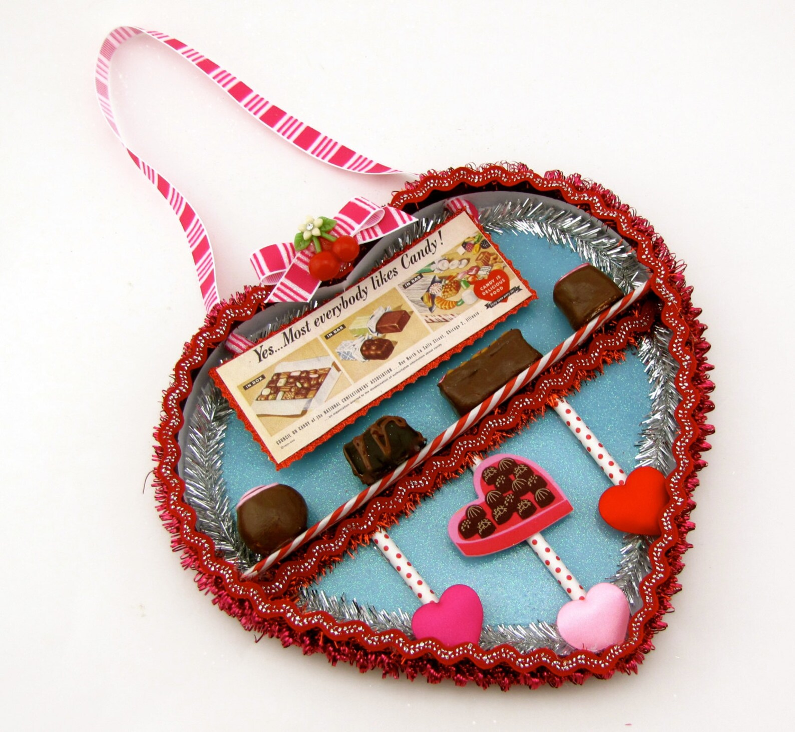 Fake Chocolate Box of Candy Artwork i Heart - Etsy