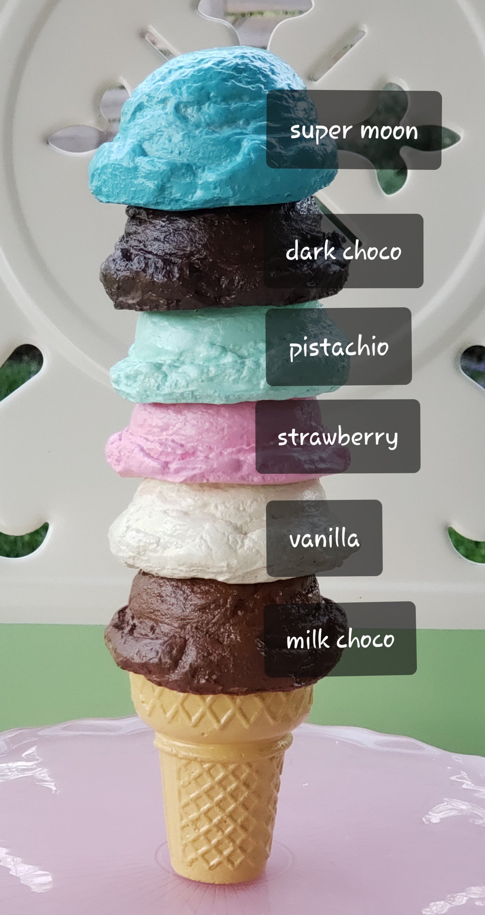 Fake Ice Cream Cone. Choice of Flavor Cone and Number of - Etsy