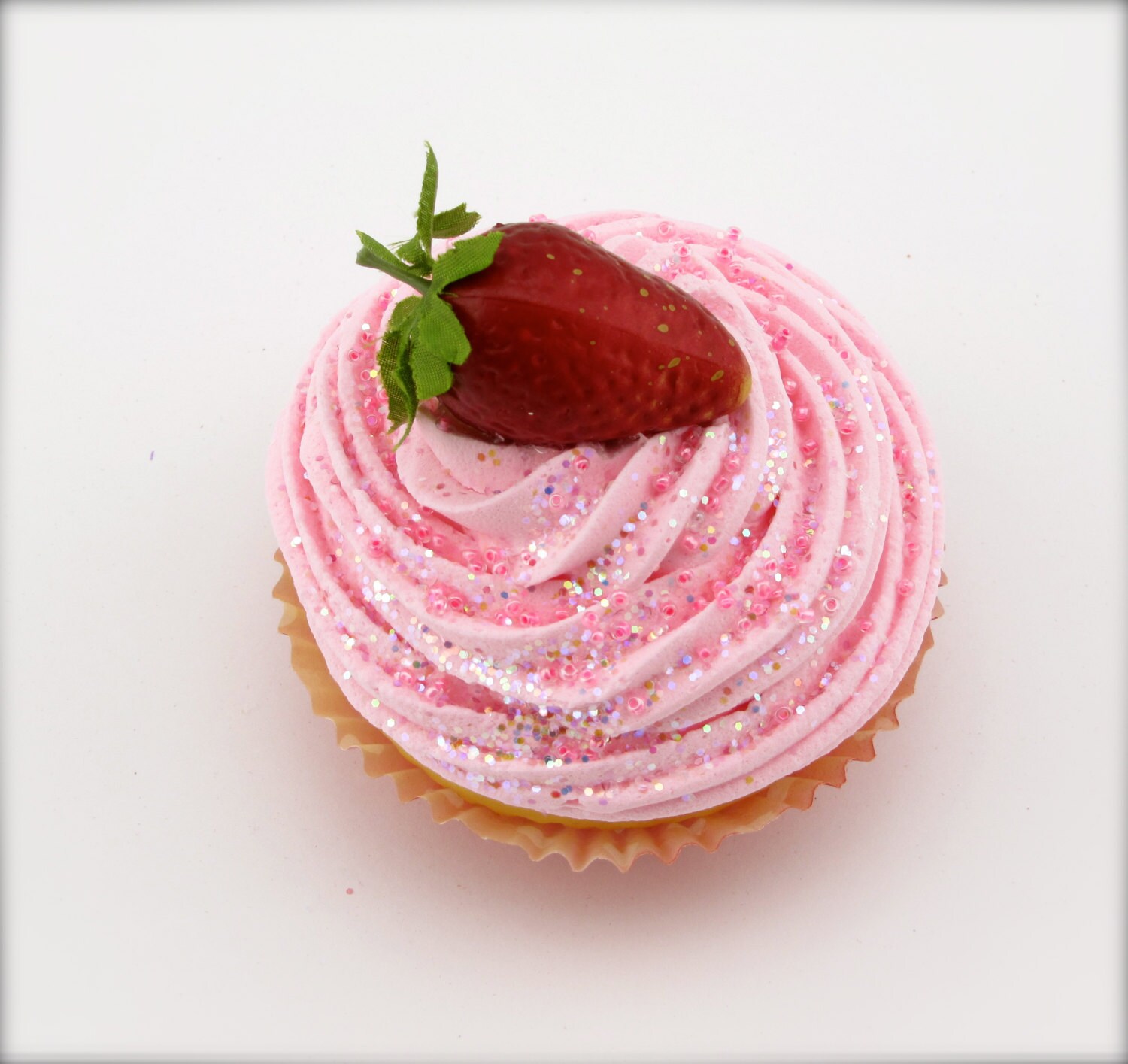 Strawberry Shortcake Fake Cupcake Photography Prop Home Decor Home ...