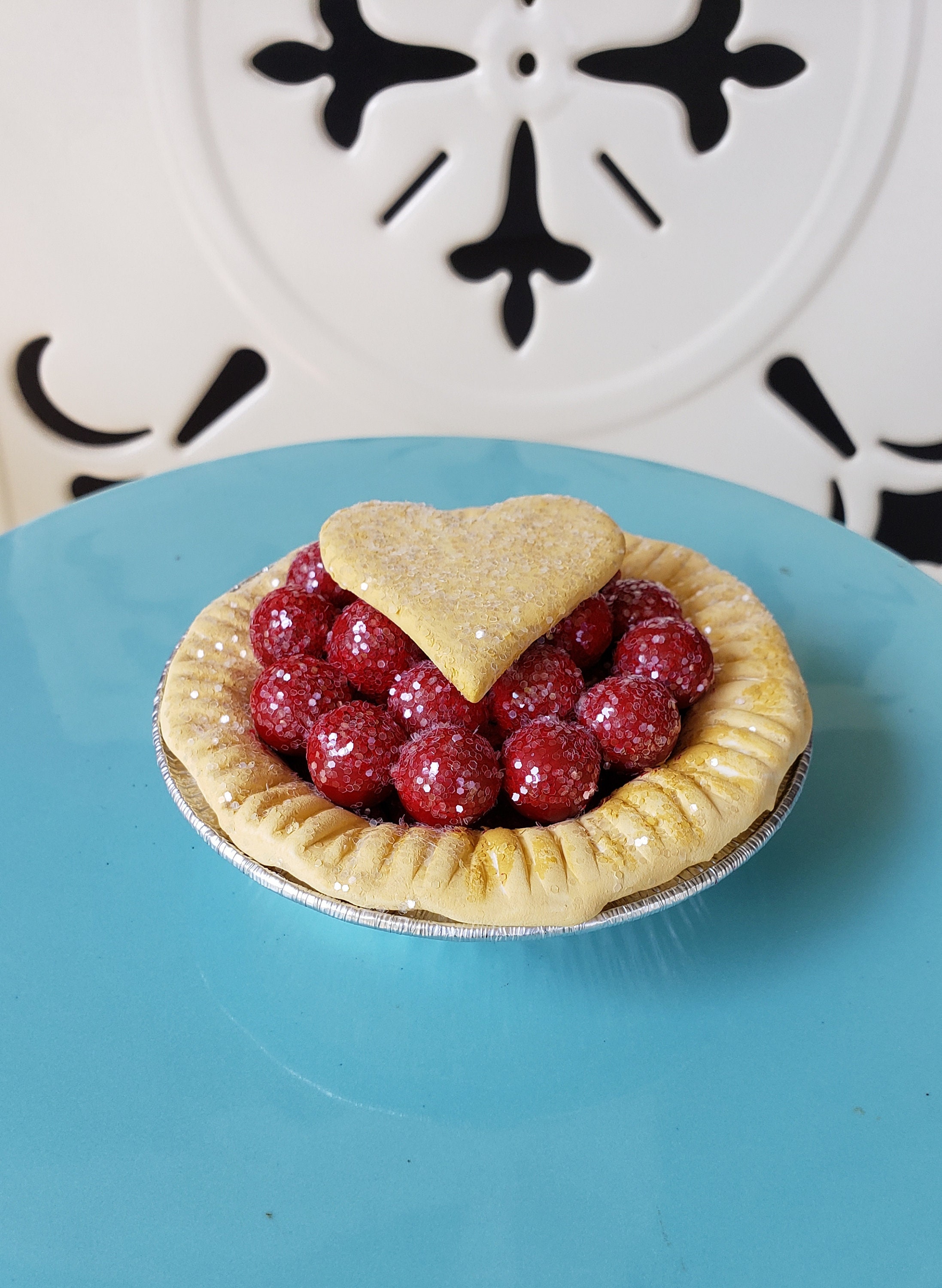 Fake Cherry Pie. 1 Mini Pie. Retro Cookbook Pie Collection. Perfect for ...