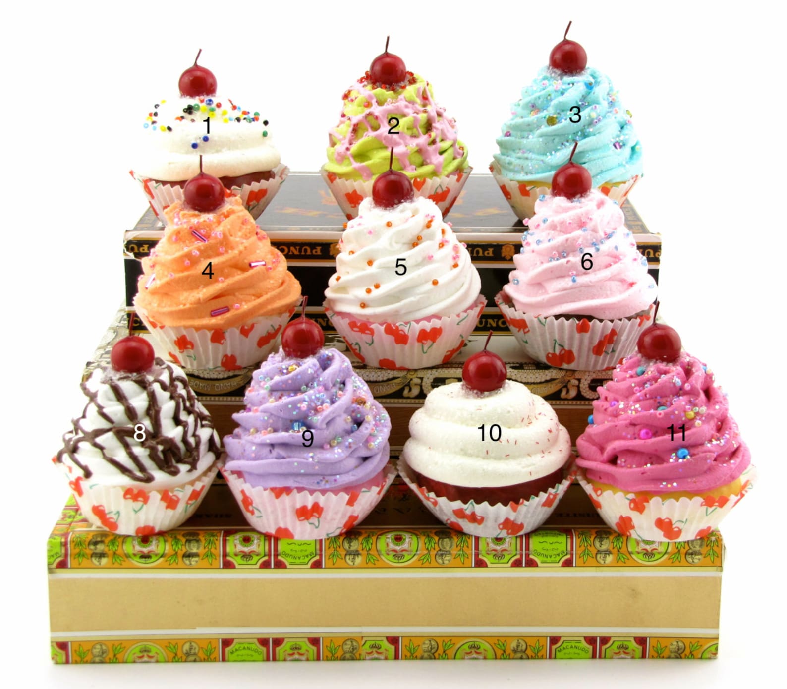 Fake Cupcakes cherry Collection Your Choice 4 - Etsy