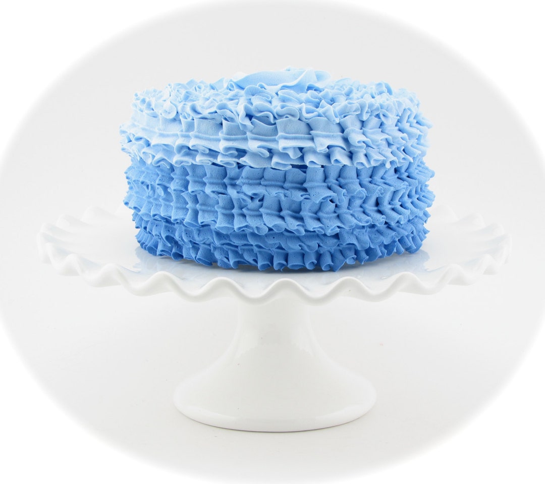 Fake Cake for Photo Shoots, Home Decor, Birthday Party Decor. Blue ...