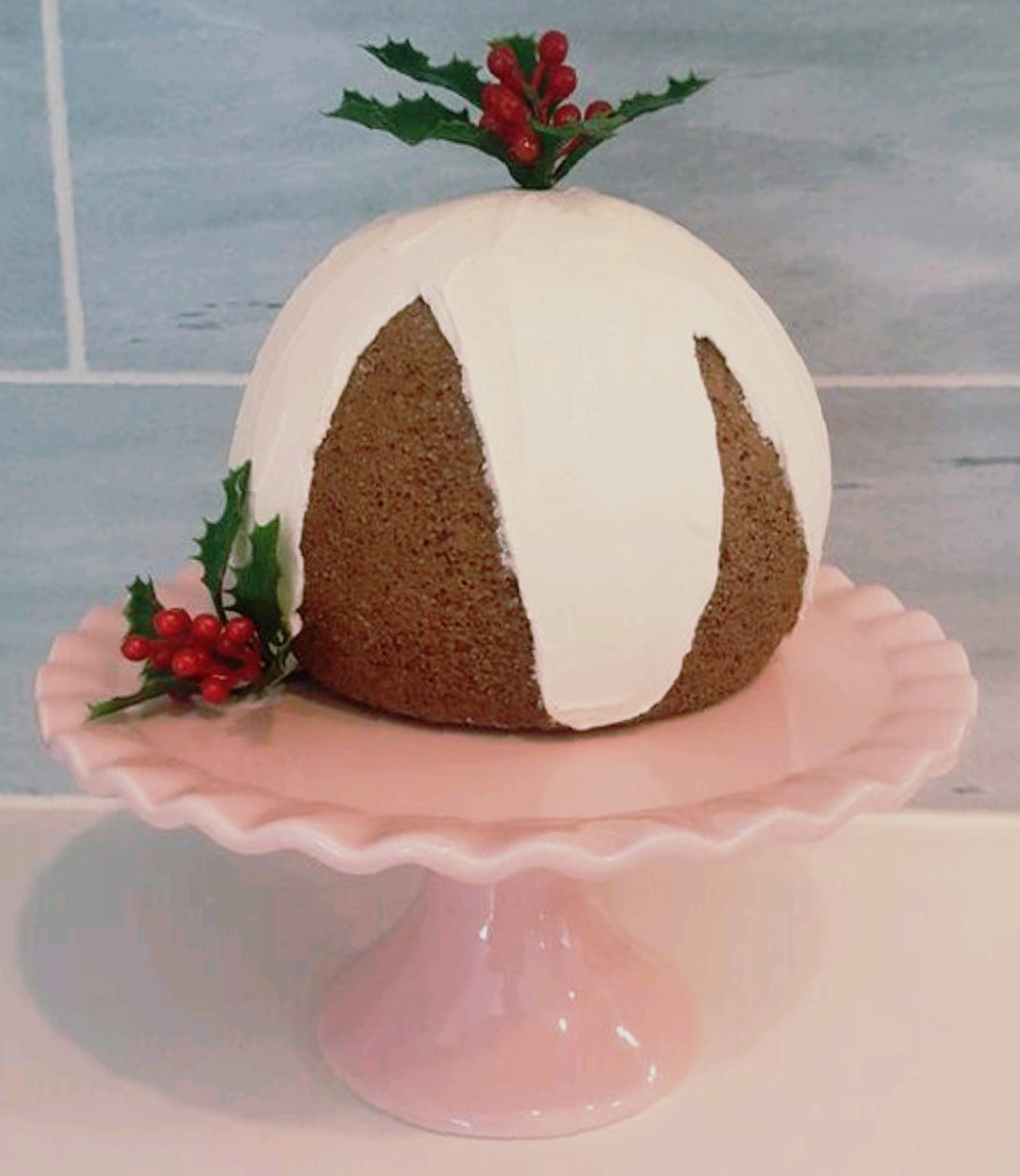 Fake Plum Pudding Cake. Figgy Pudding Christmas Cake Limited Edition ...
