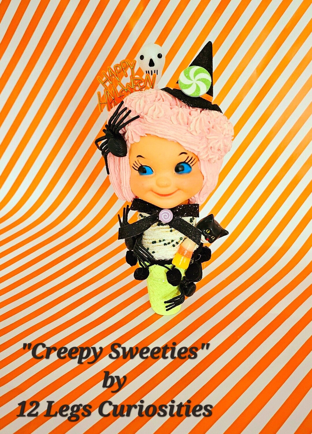 Witch Ice Cream Cone, Receive Before Halloween. Ready to Ship! 12 Legs ...