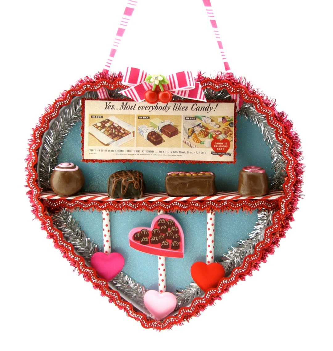 Fake Chocolate Box of Candy Artwork i Heart Chocolate candy. Heart ...
