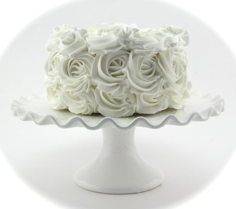 Rosette Fake Cake White Frosting Approx. 6.75w X - Etsy