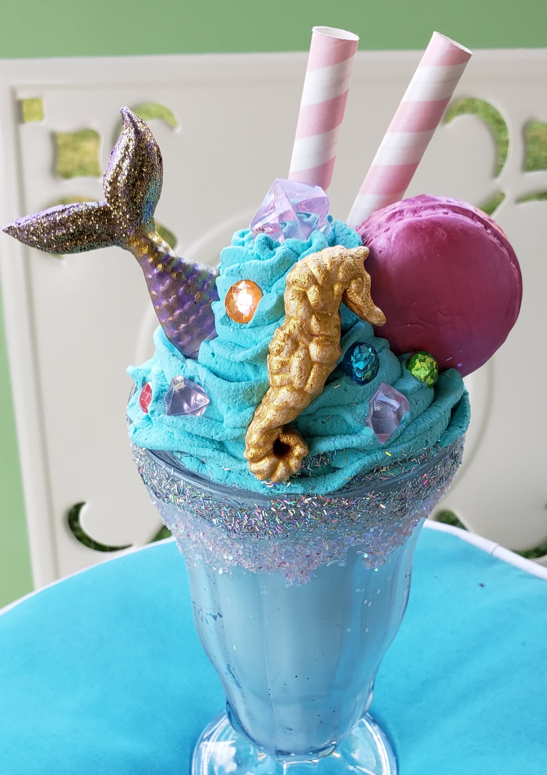 Mermaid Milkshake Mermaid and Seahorse Birthday Party Decor. | Etsy