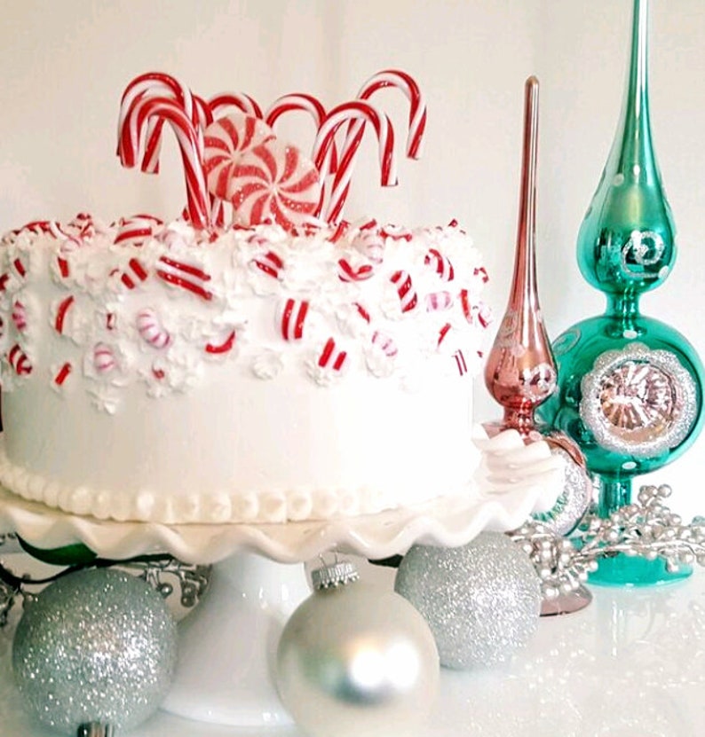 Candy Cane Fake Cake."retro Christmas Cake Collection" Fab Photo Prop ...