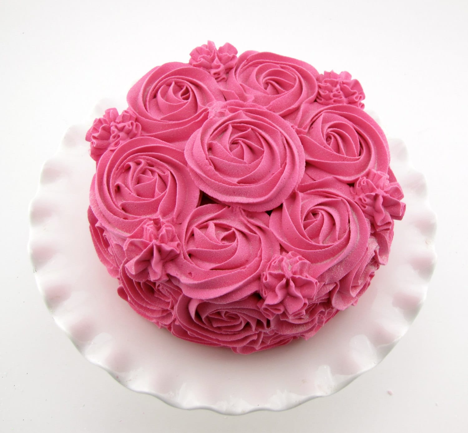 Rosette Fake Cake for Your Kitchen Decor Hot Pink Frosting - Etsy