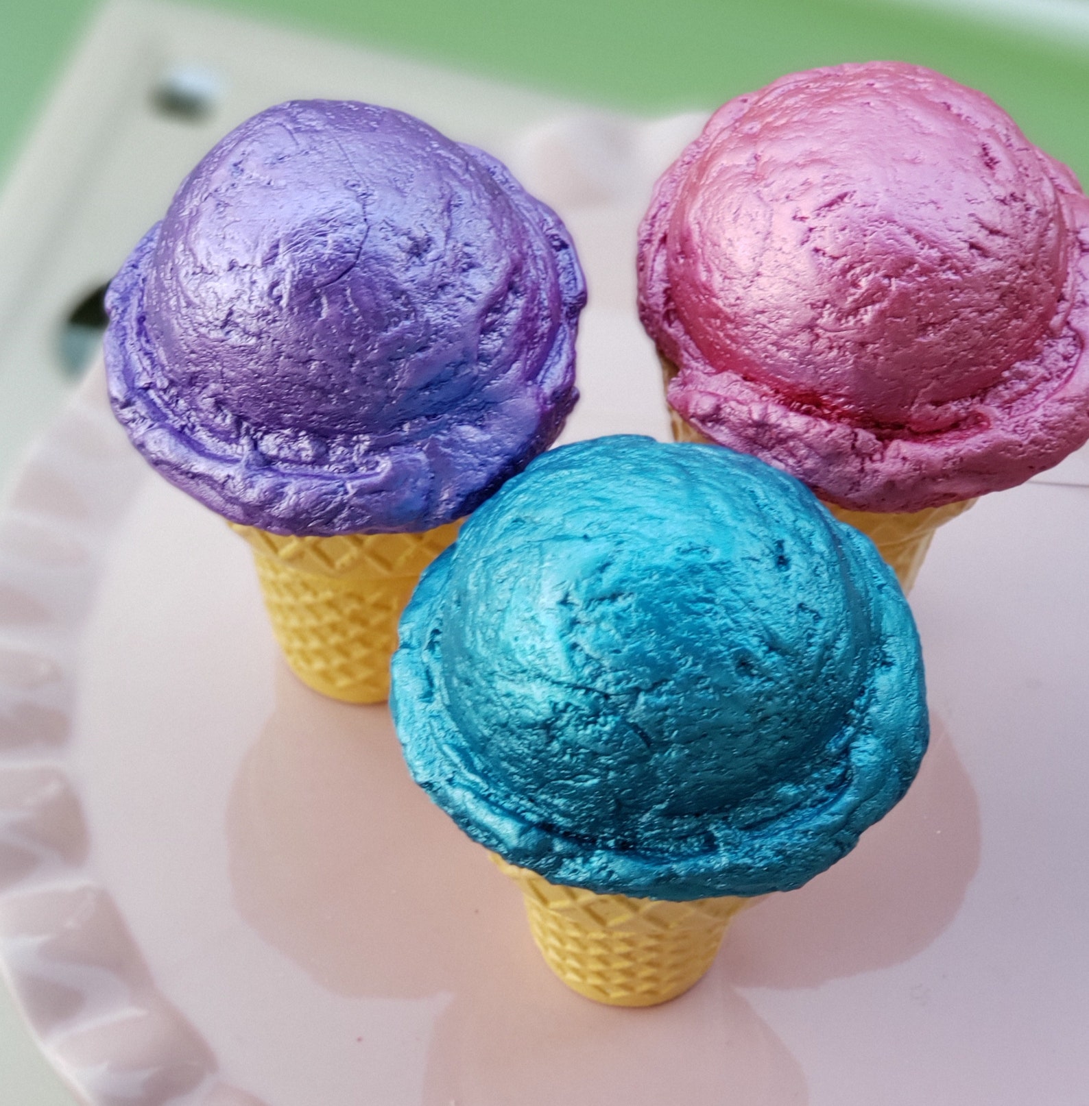 Fake Ice Cream Cone. Mermaid Ice Cream Cone Decor. Your Choice - Etsy