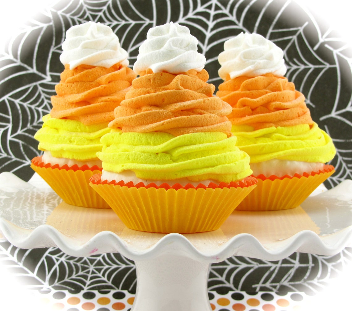 Fake Cupcake candy Corn Collection Fab Autumn | Etsy