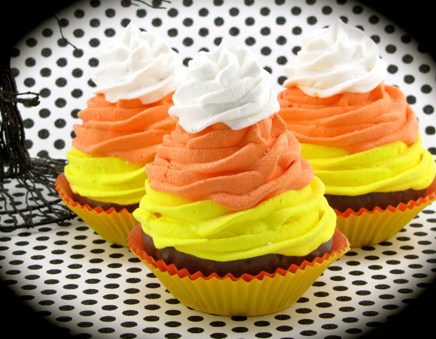 Fake Cupcake candy Corn Collection Fab Autumn | Etsy