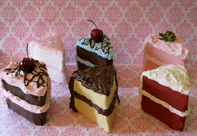 Fake Cake Slices retro Cookbook Cake Collection - Etsy
