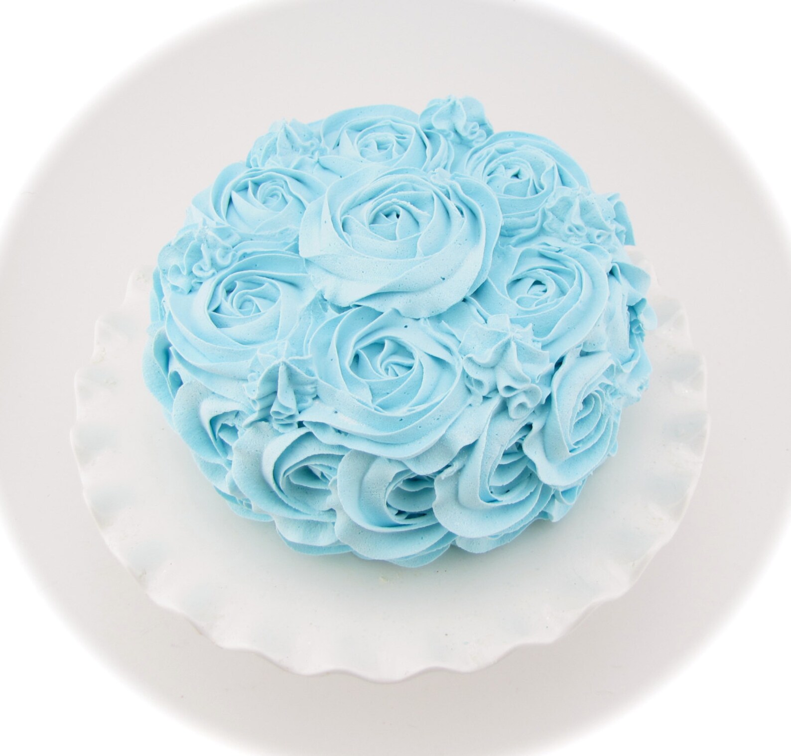 Rosette Fake Cake Blue Frosting Approx. 6.75w X 4h - Etsy