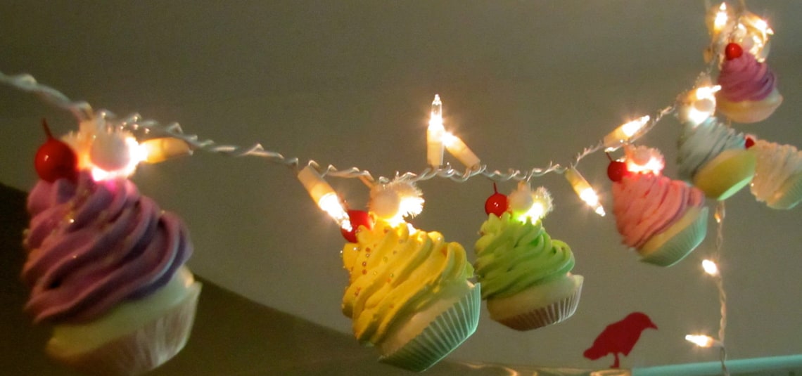 Fake Cupcake marie Antoinette String Lights 12 - Etsy