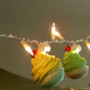 Fake Cupcake "marie Antoinette" String Lights 12 Legs Original Concept ...