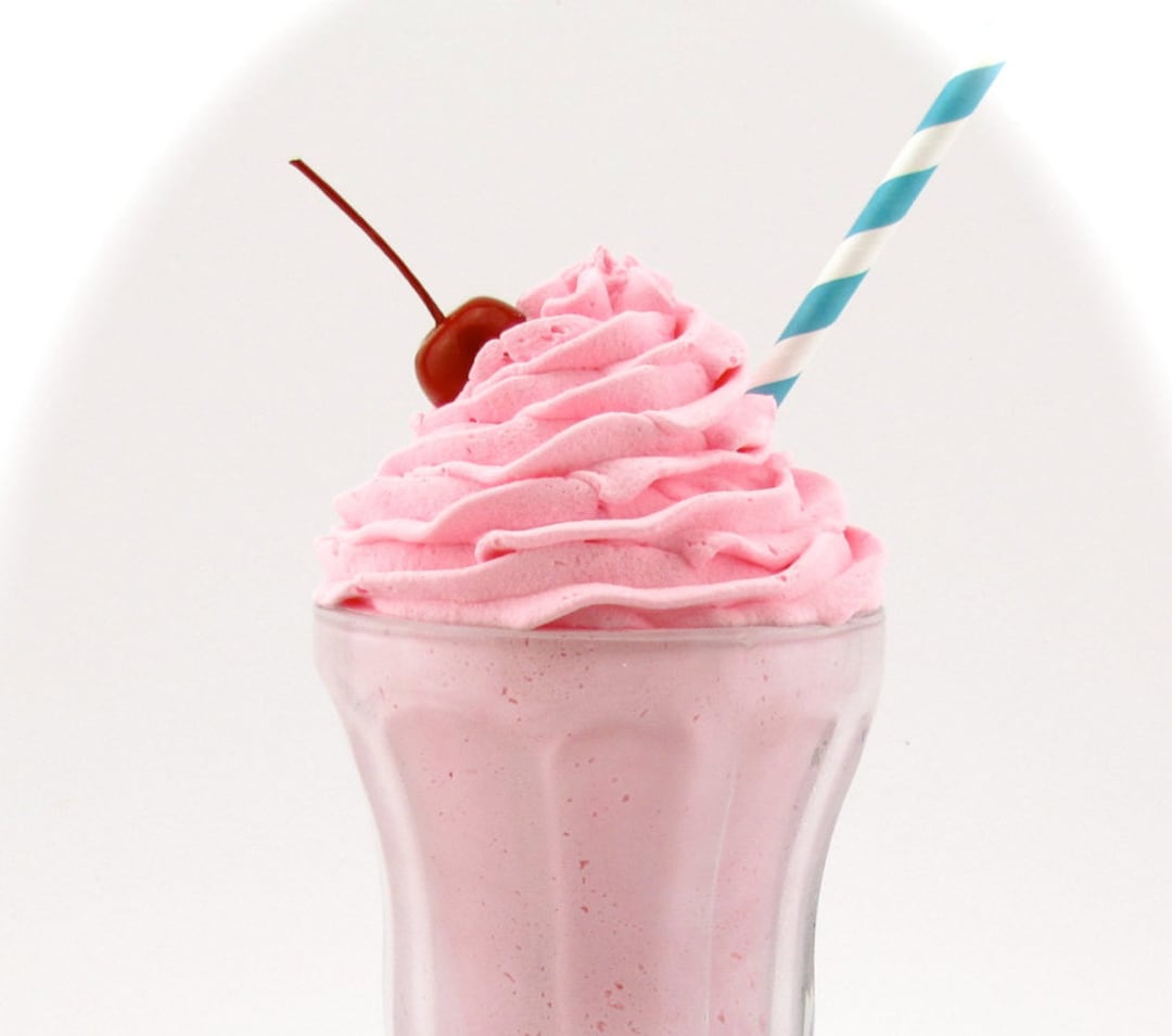 Fake Milkshake. Retro Inspired Milkshake for Kitchen, Ice Cream Shop ...