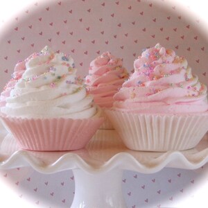 Fake Cupcakes Standard "pink and White Cupcake Collection" Set 5 ...