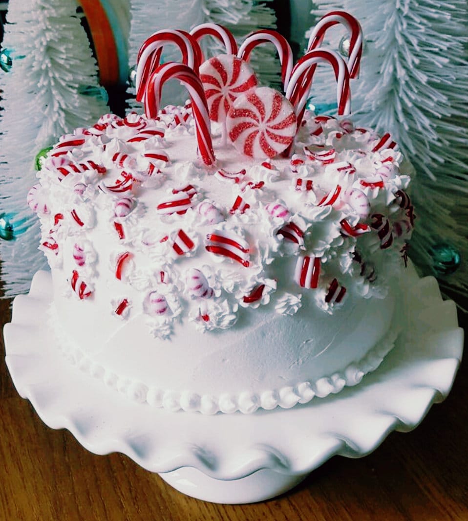 Candy Cane Fake Cake."retro Christmas Cake Collection" Fab Photo Prop ...