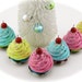 Fake Cupcake punk Rock Zebra Collection Set 6 Mini Size Cupcakes Zebra ...