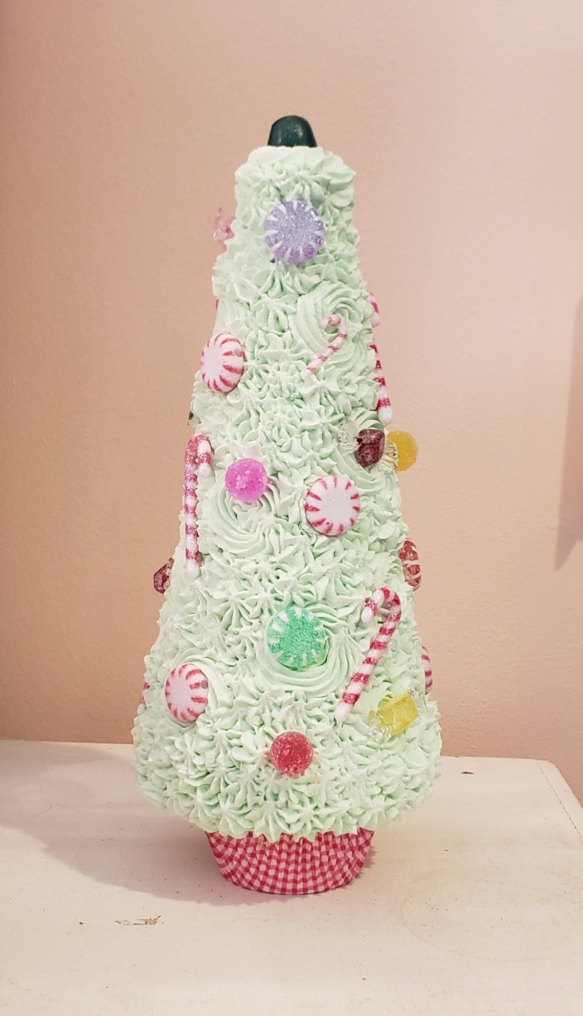 Candyland Frosting Tree Swirly Pink or Mint Green With Fake - Etsy