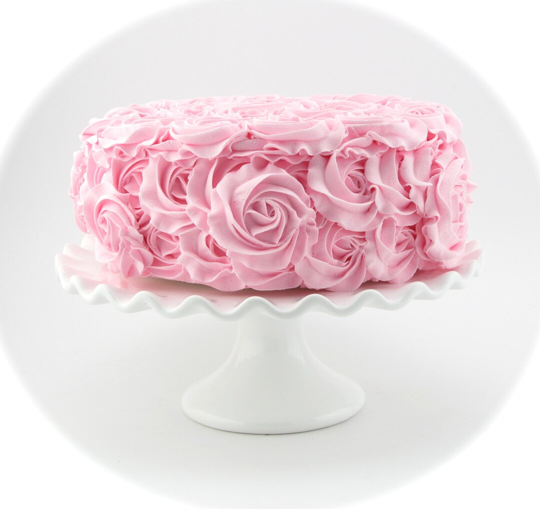 Pink Rosette Fake Cake Approx. 9w X 4.25h Fab Photo Prop, First ...