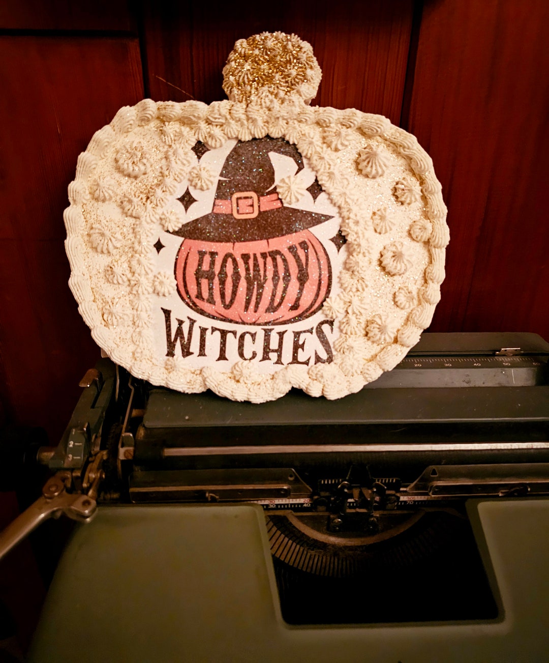 Howdy Witches Sign Halloween Pumpkin With Witch Hat - Etsy