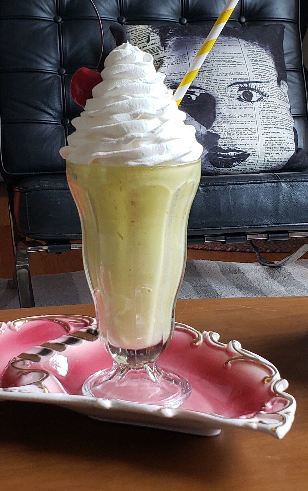Fake Banana Milkshake. Retro Inspired Milkshake for Kitchen, Ice Cream ...