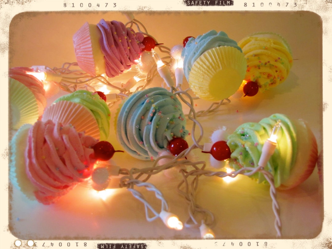 Fake Cupcake "marie Antoinette" String Lights 12 Legs Original Concept ...