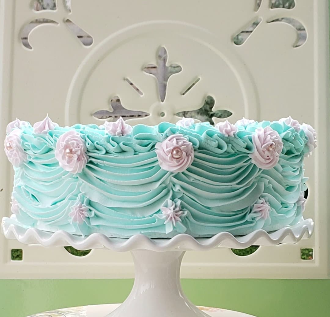 Fake Swag Cake. Curtain Cake Design. Photo Prop. Your Choice Frosting ...